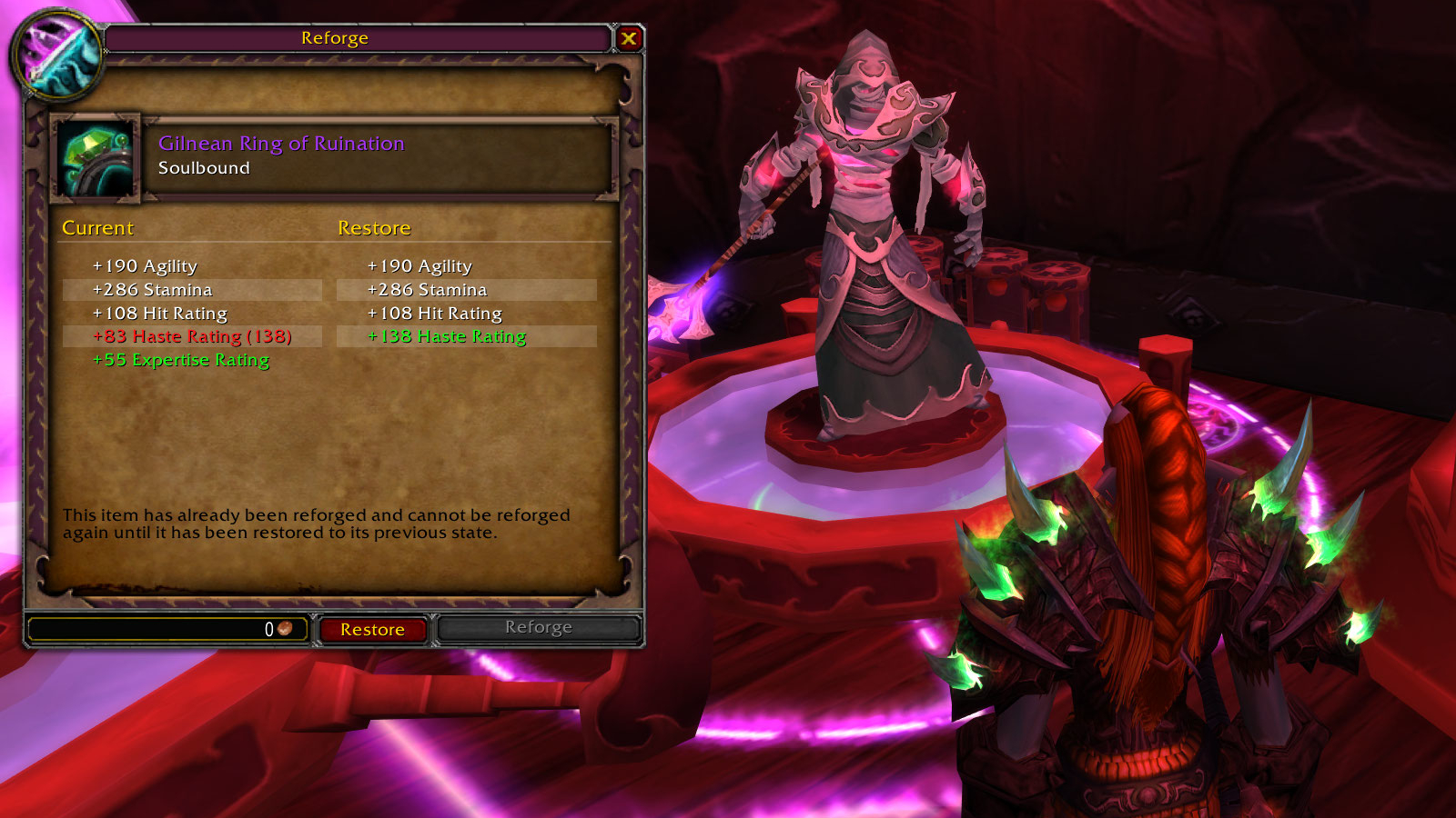 Pve Enhancement Shaman Stat Priority And Reforging Cataclysm Classic Warcraft Tavern