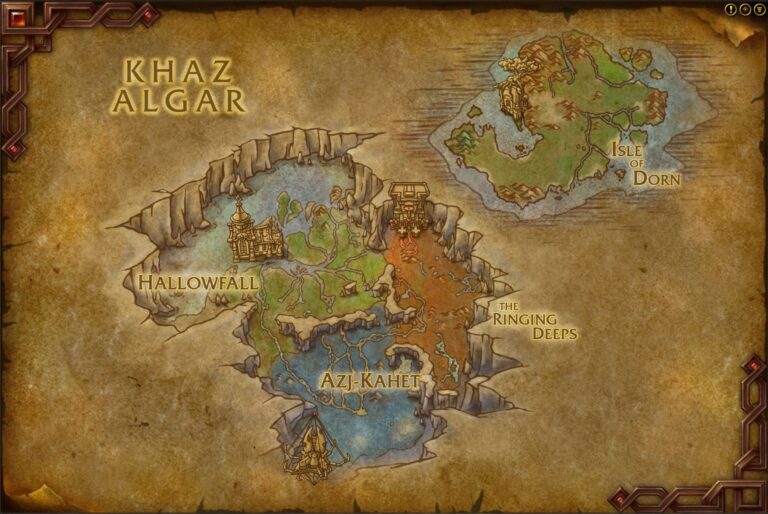 Khaz Algar Map, Zones, & Dungeon Locations - World of Warcraft The War ... Khaz Algar Map, Zones, & Dungeon Locations - World of Warcraft The War ...